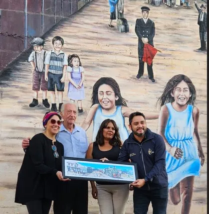 Inauguran mural patrimonial de grandes dimensiones en Barrio ...